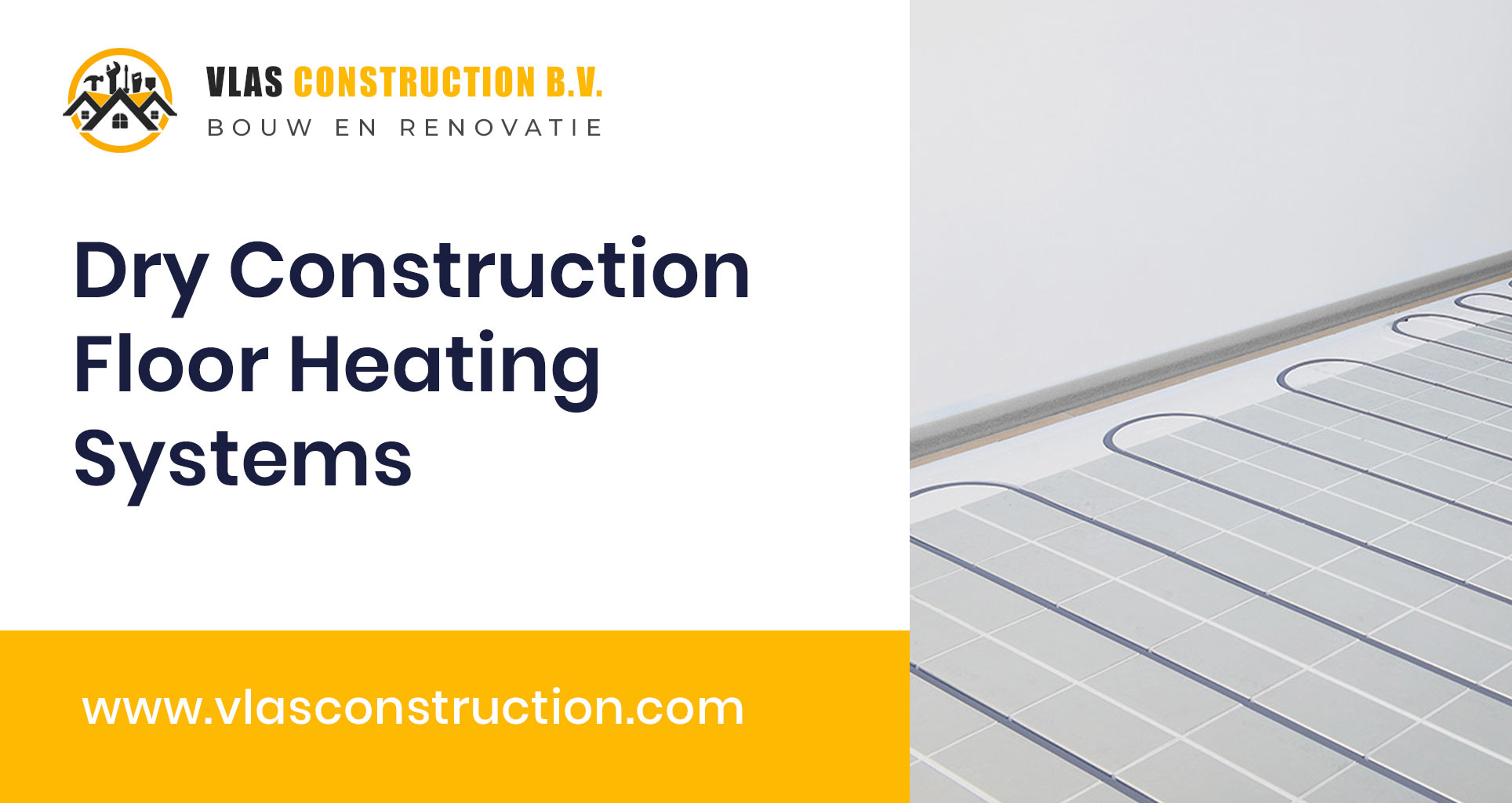 Dry Construction Floor Heating Systems | Vlas Construction B.V.